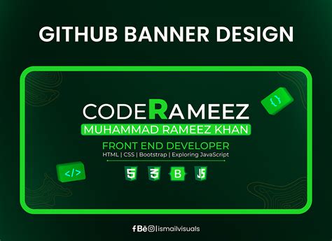 github banner design behance