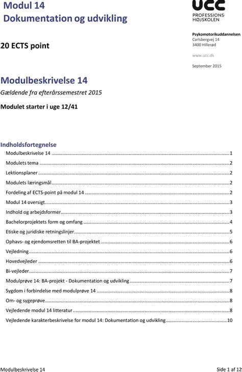 Modul 14 Dokumentation Og Udvikling Pdf Gratis Download