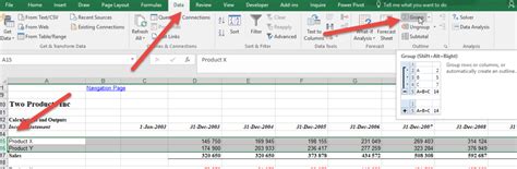 Create A Drill Down Experience In Excel • Online Excel Za