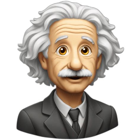 Albert Einstein With Toung Out Emoji Ai Emoji Generator
