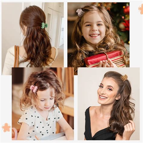 16 Pinzas Pequeñas Para El Cabello Para Cola De Caballo Alta Pinzas De