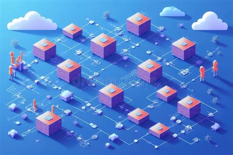Graphql Hosting Platform Visualization Stock Illustration