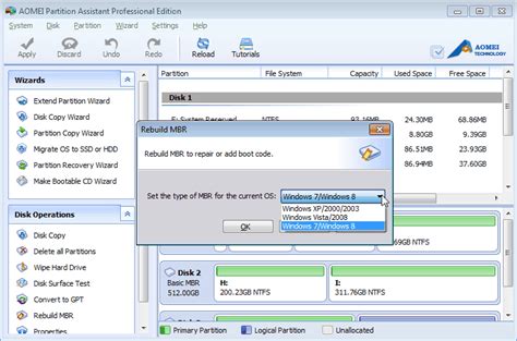 new features in aomei partition assistant 5 1