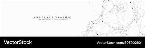 Abstract Tech Network Connection Dots Digital Vector Image
