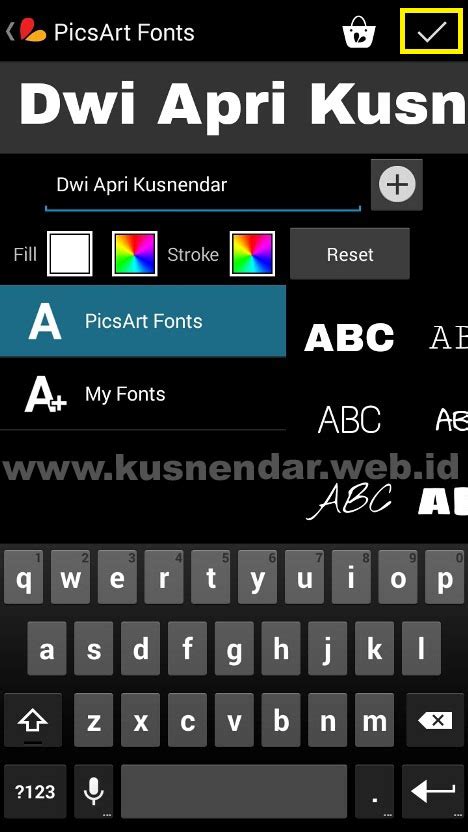Membuat Tulisan Melengkung Pada Foto Di Android Kusnendar