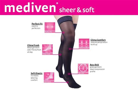 Mediven Sheer And Soft Compression Stockings Elegant Custom Fit Solutions