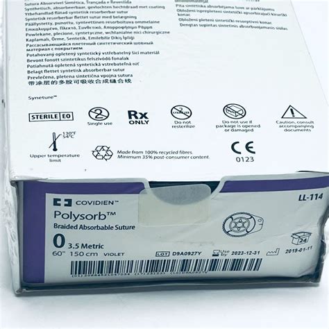 New Covidien Ll 114 Polysorb 0 Disposables General For Sale Dotmed