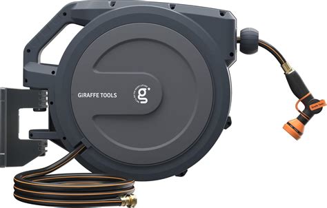 Giraffe Tools Aw30 12mb Retractable Garden Hose Reel 12 X 100 Ft Pro