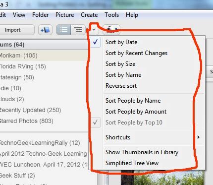 Sorting Folders Vs Sorting Pictures Within A Folder Learn Picasa And Google Photos