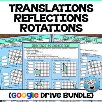 TRANSFORMATIONS DIGITAL BUNDLE GOOGLE SLIDES By Math Class Rocks