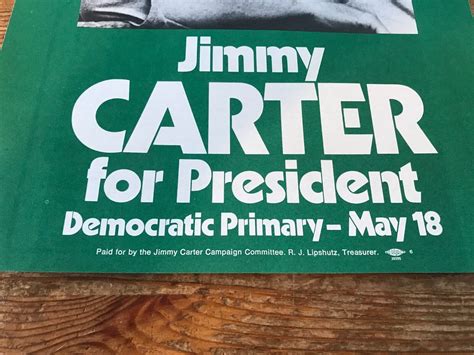 Original Jimmy Carter Campaign Flyer Brochure 1976 Democratic
