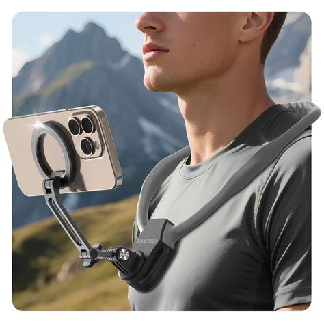 Magnetic Neck Mount For Phonesneck Phone Holder For Recordinghands