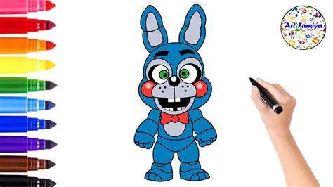 How To Draw Toy Bonnie Five Nights At Freddys Youtube