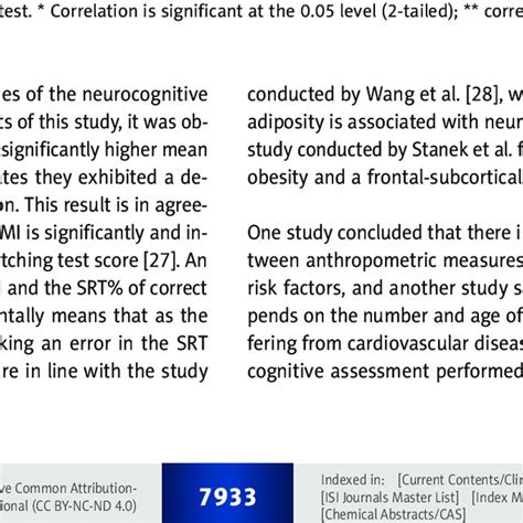 Correlation Analysis Between Body Demographics Body Composition