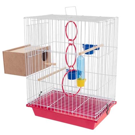 Gaiola Criadeira Agapornis Com Ninho Acessórios Para Pássaros Aves Comedouro Argola Shopee