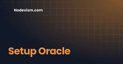 Setup Oracle