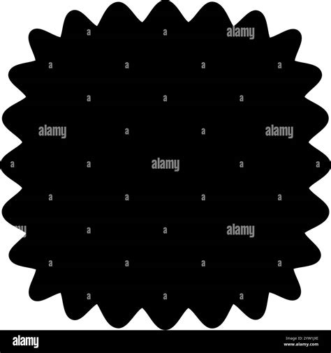 Laced Squircle Or Square With Rounded Borders Shape Simple Geometric Frilly Form Isolated On