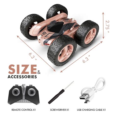 Sinovan Rc Stunt Car 24g 4ch Drift Deformation Buggy Roll Car Flip 360