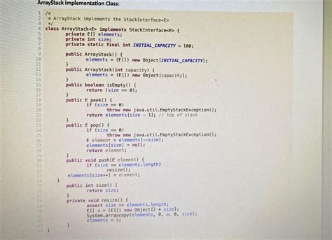 Solved Stack Implementation Class 1 This Is An Example