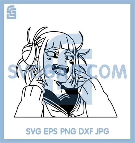 Himiko Toga Funny Svg Himiko Toga Svg Anime Toga Svg Svggao