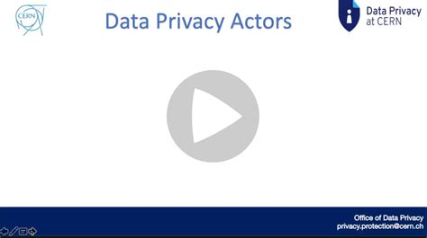 A New Video On Data Privacy Services At Cern Data Privacy At Cern