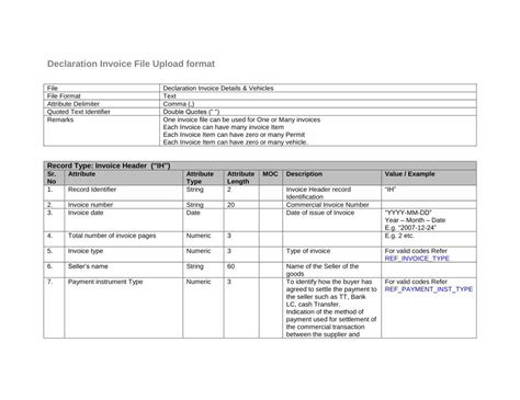 Pdf Declaration Invoice File Upload Format Dokumen Tips