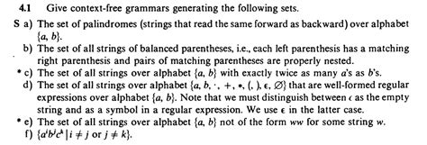 solved give context free grammars generating the following sets a