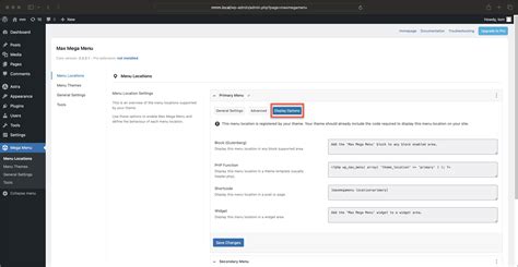 Menu Location Settings Getting Started Guide Max Mega Menu