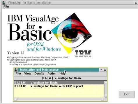 [offer] Ibm Visualage For Basic For Os 2 And Windows — Winworld
