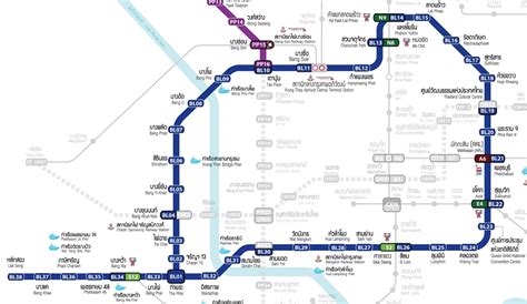 Mrt Blue Line Bangkok Map Stations Fare And Timetable