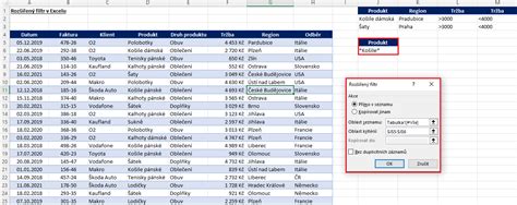 Rozšířený Filtr V Excelu Advanced Filtr Akademie Excelu