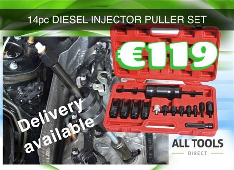 14pc Injection Puller Tool Bosch Delphi Siemens Diesel Injector Remover