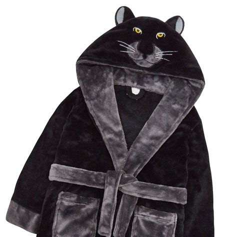 Kids Dressing Gown Boys Kids Fleece Novelty Soft Hooded Character ...
