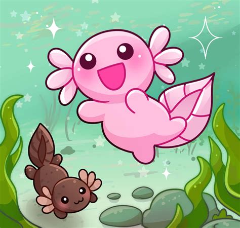 [100 ] Cute Axolotl Wallpapers