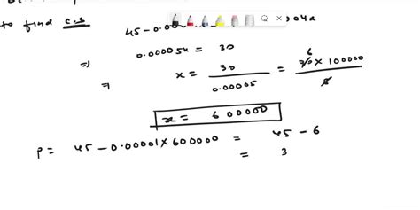 SOLVED The Consumer Surplus And Producer Surplus For The Supply And Demand Equation