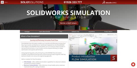 Computational Fluid Dynamics Flow SOLIDWORKS