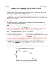 4 02 Post Lab Report Guidelines For Acid Base Indicator Analysis Pdf Chem 20L Spring 2018