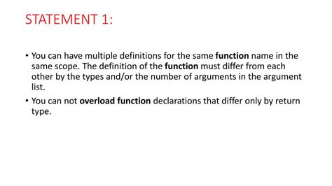 Topic Function Overloading Ppt Download
