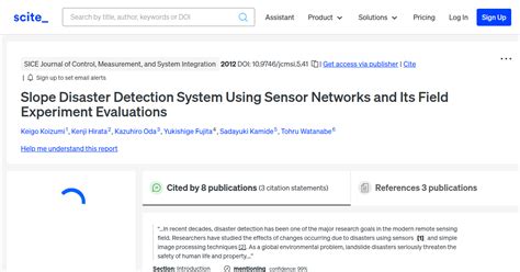 Slope Disaster Detection System Using Sensor Networks And Its Field Experiment Evaluations