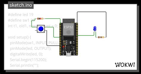 Blinkfunctionif Wokwi Esp32 Stm32 Arduino Simulator