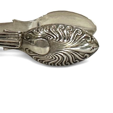 Sterling Silver Sugar Tongs Glasgow C 1843 Valentines Antique Gallery