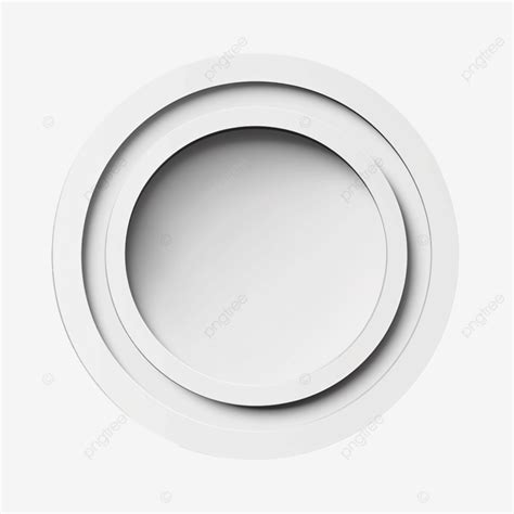 Hình ảnh Khung Tròn Công Nghệ Giấy Trắng Có Bóng Png Trừu Tượng