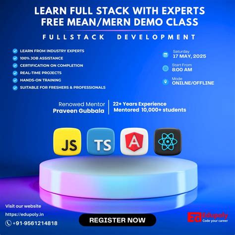 🚀 Fullstack Web Development Demo Session 🚀 Praveen Gubbala