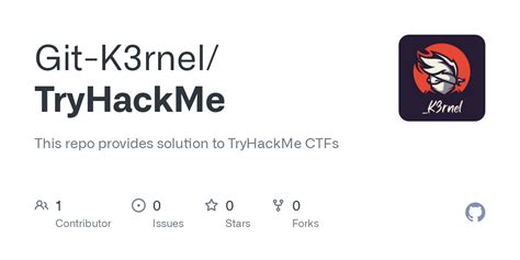 Github Git K3rneltryhackme This Repo Provides Solution To Tryhackme Ctfs