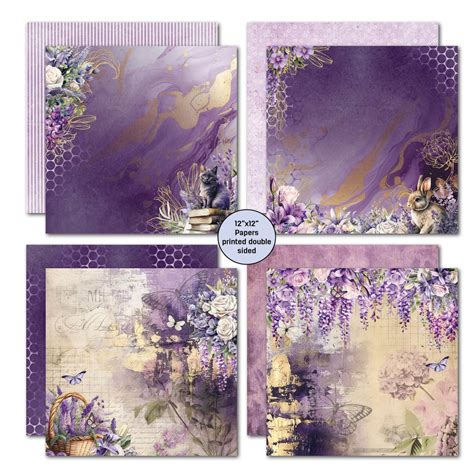 3quarter Designs Lilac Euphoria 12x12 Collection Craftables