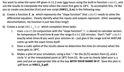 Solved You Want To Solve The Same IVP Given In Over Two Chegg