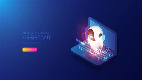 Isometric Artificial Intelligence With Server 7316960 Vector Art At Vecteezy