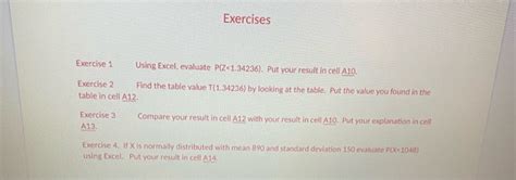 Solved Open The Excel Program Suppose We Want To Know The