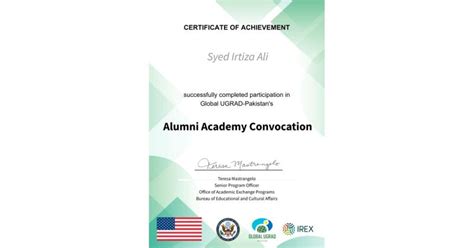 Syed Irtiza Ali On Linkedin Alumni Academy Convocation Completion