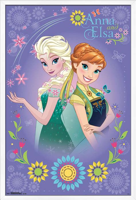 Disney Frozen Fever Anna And Elsa Poster Walmart Com Walmart Com